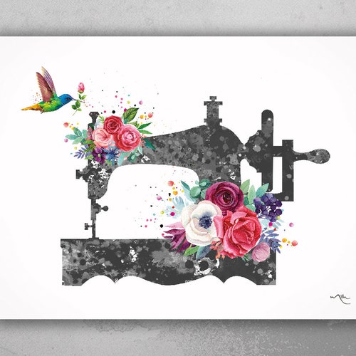 Sewing Room Decor Sewing Machine Art Craft Room Wall Decor - Etsy
