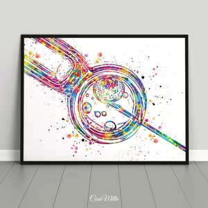 IVF Art Watercolor Print Embryonic Art Gynecology Medical Art in Vitro ...