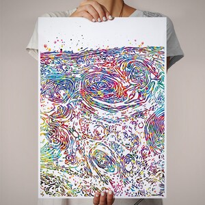 Squamous Cell Carcinoma Watercolor Print Skin Histology Science Art ...