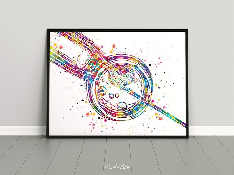 IVF Art Print | Embryo Watercolor, Fertility Clinic Decor-1719 - Etsy