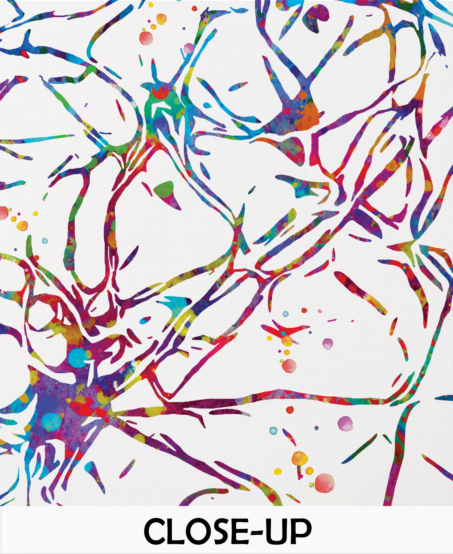 Neural Network Watercolor Print Abstract Medical Art Science | Etsy