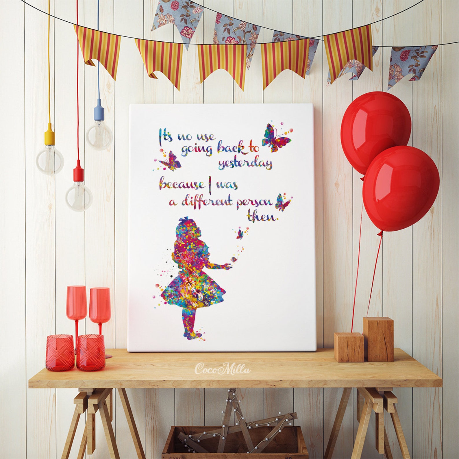 Alice it's no use going back to yesterday because i | Etsy