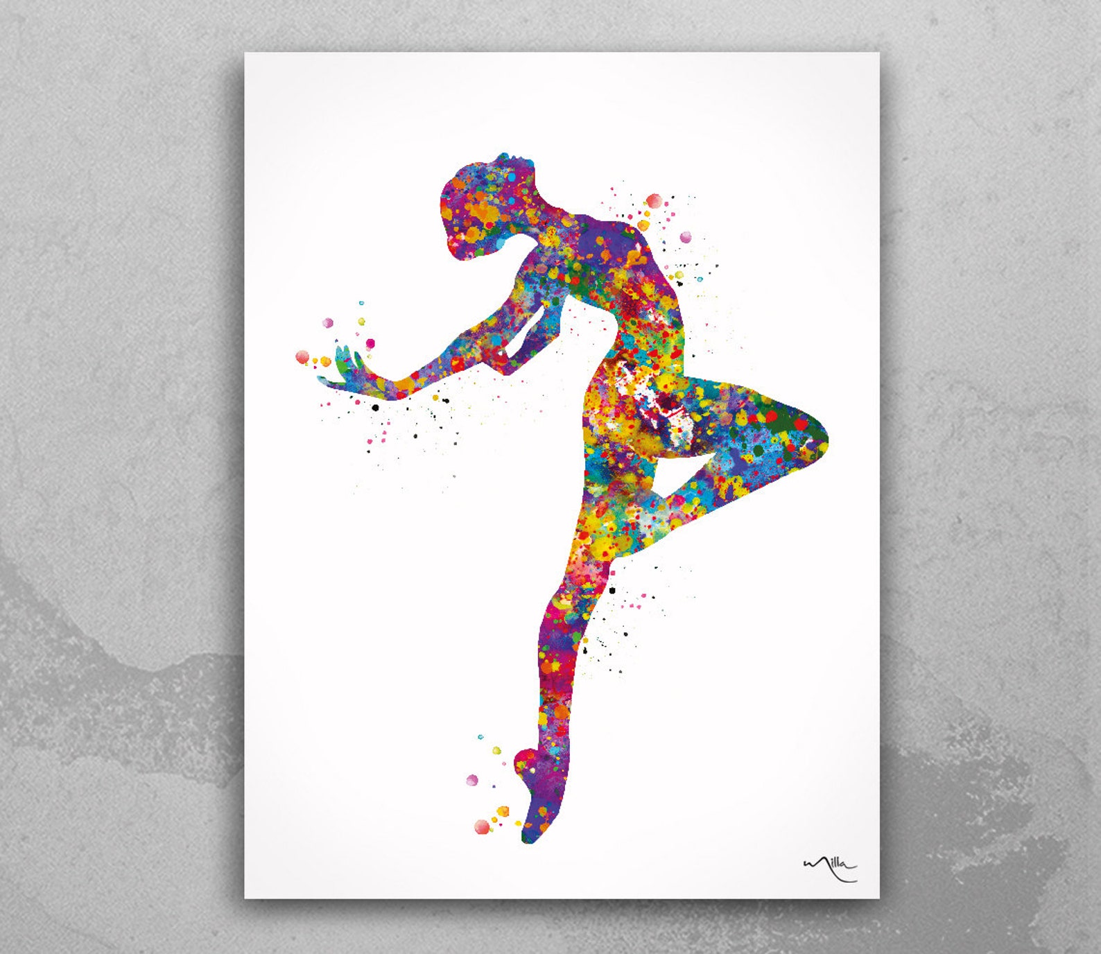 Lyrical Dance Watercolor Print Set of 3 Modern Dance Ballroom | Etsy