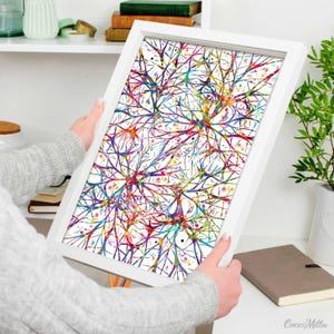 Neural Connections Watercolor Print, Abstract Neurology Art-1827 - Etsy