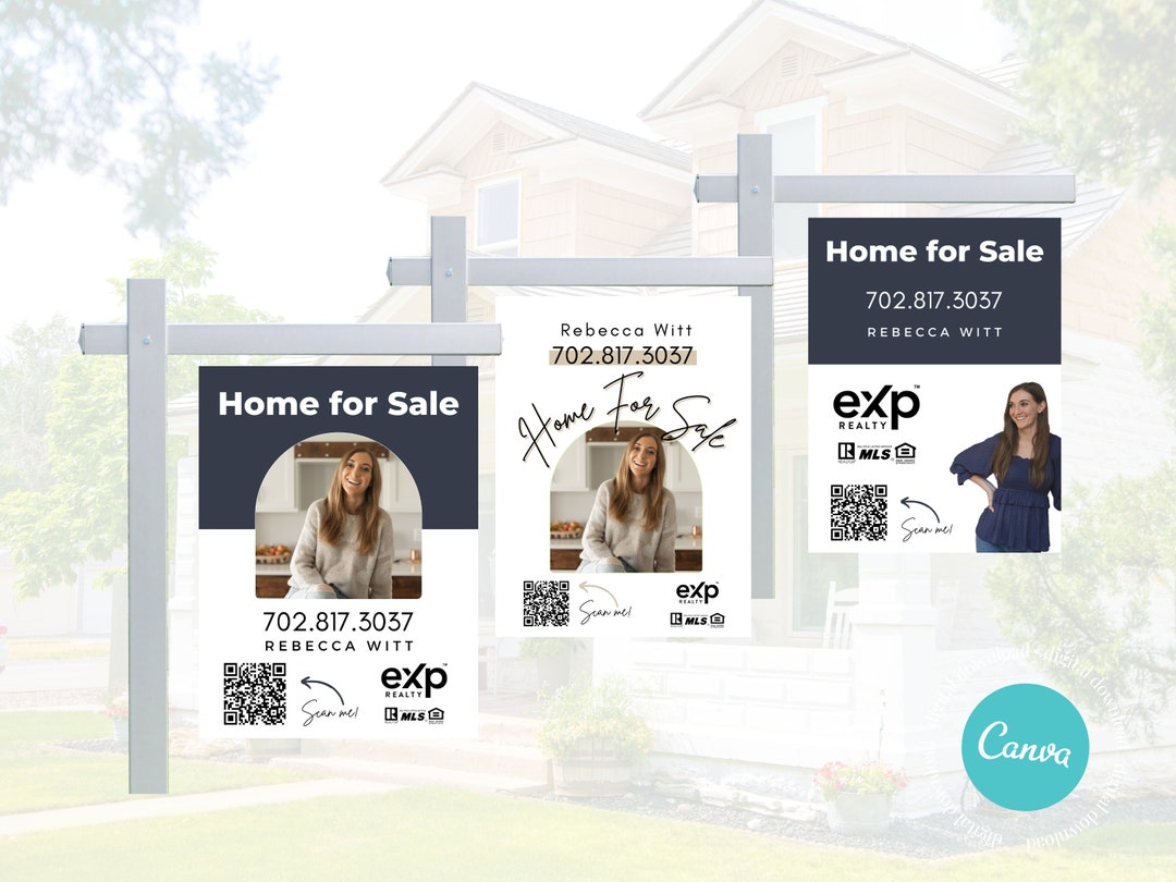 Real Estate Yard Sign, Realtor Listing Sign, Real Estate Listing Sign ...