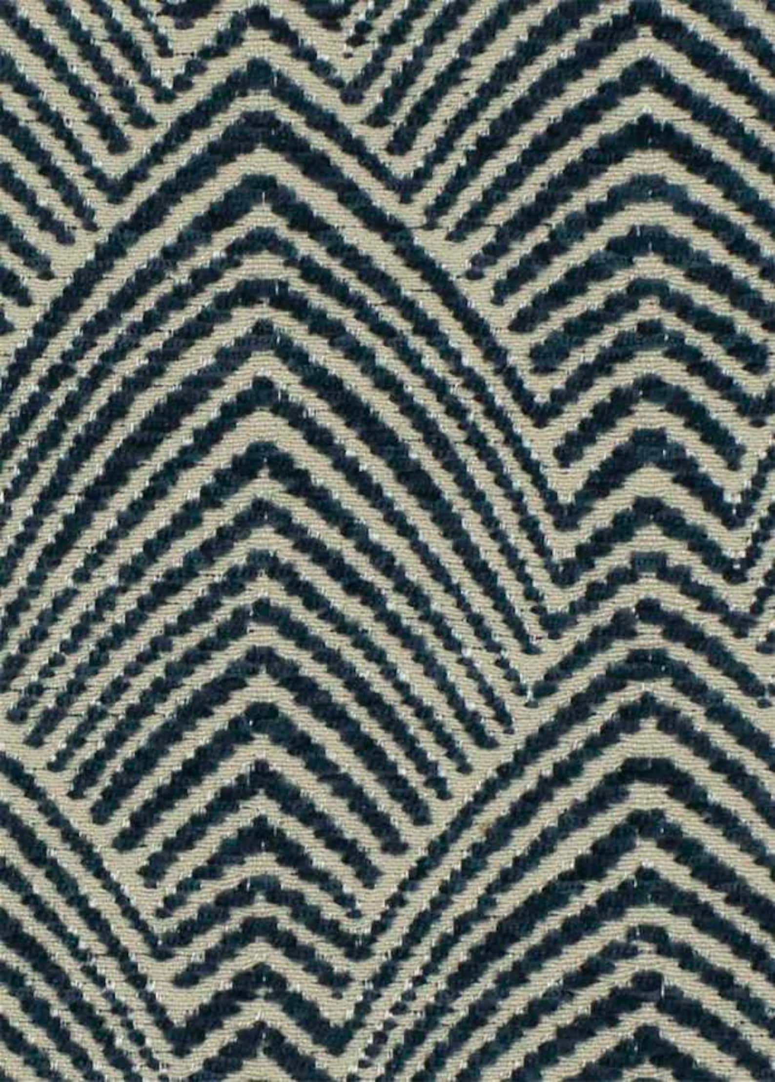 Navy/indigo Herringbone Pillow Cover Modern Navy Pillow | Etsy