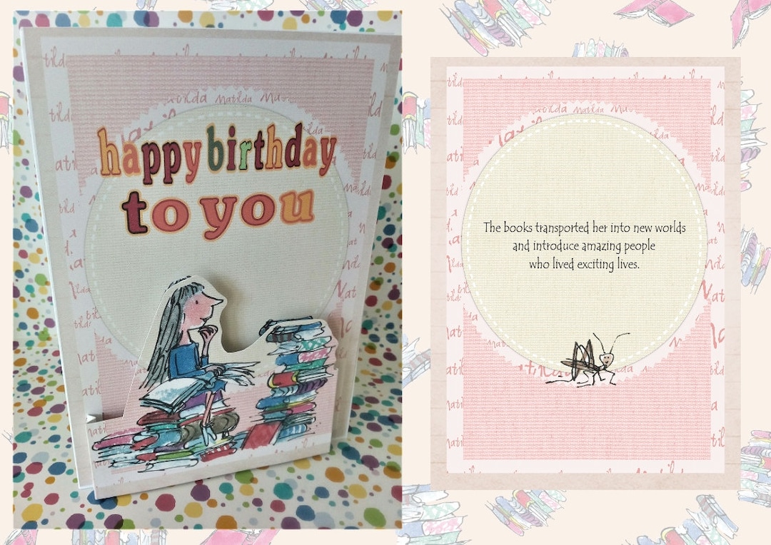 Matilda Birthday Card. Personalised With Any Name, Age or Celebration ...