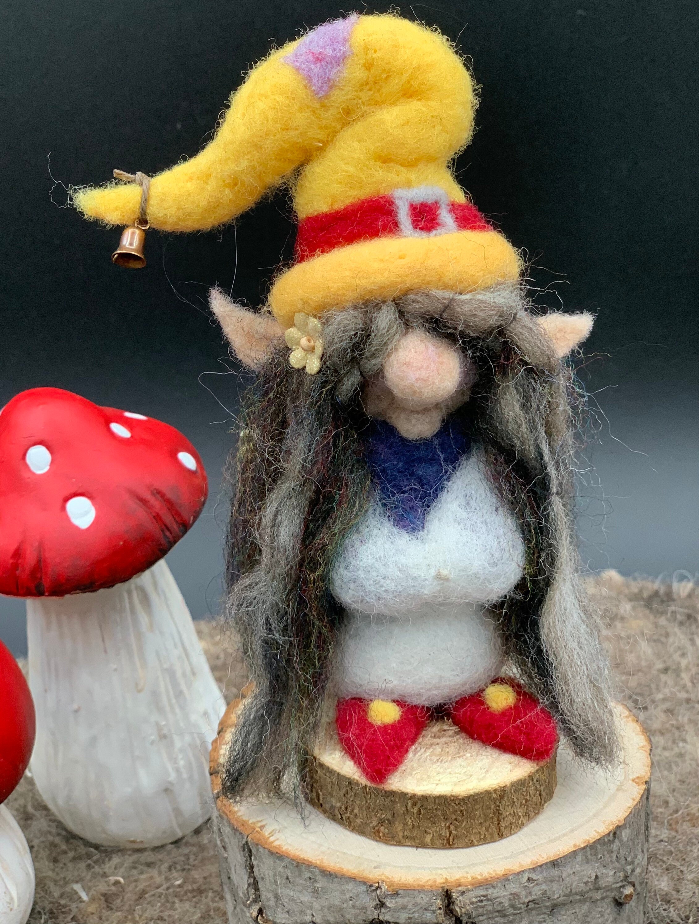 Lady Gnome/girl Gnome/fairy Folk/house Gnome - Etsy
