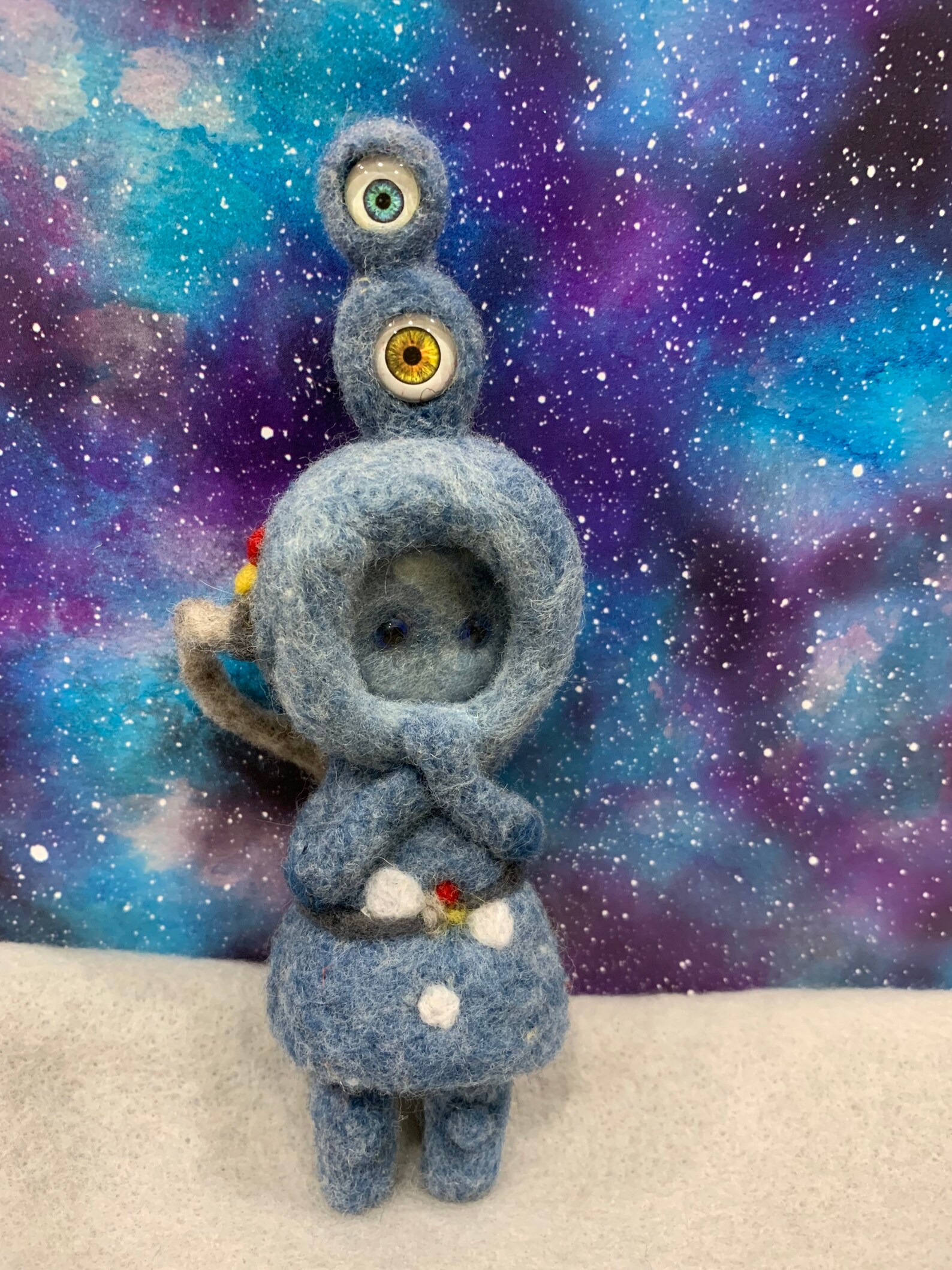 Alien/ Needle Felted Spaceman | Etsy