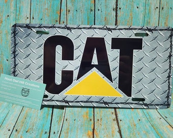 Caterpillar Heavy Equipment License Plate - Etsy