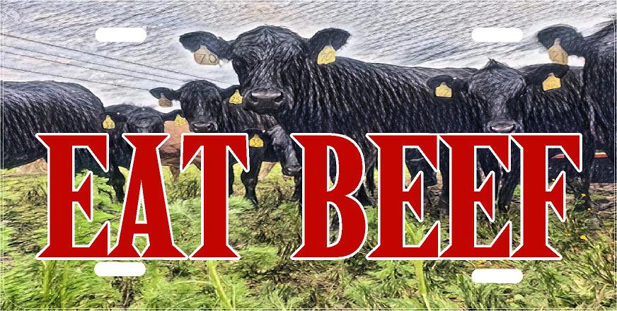 Eat Beef License Plate - Etsy