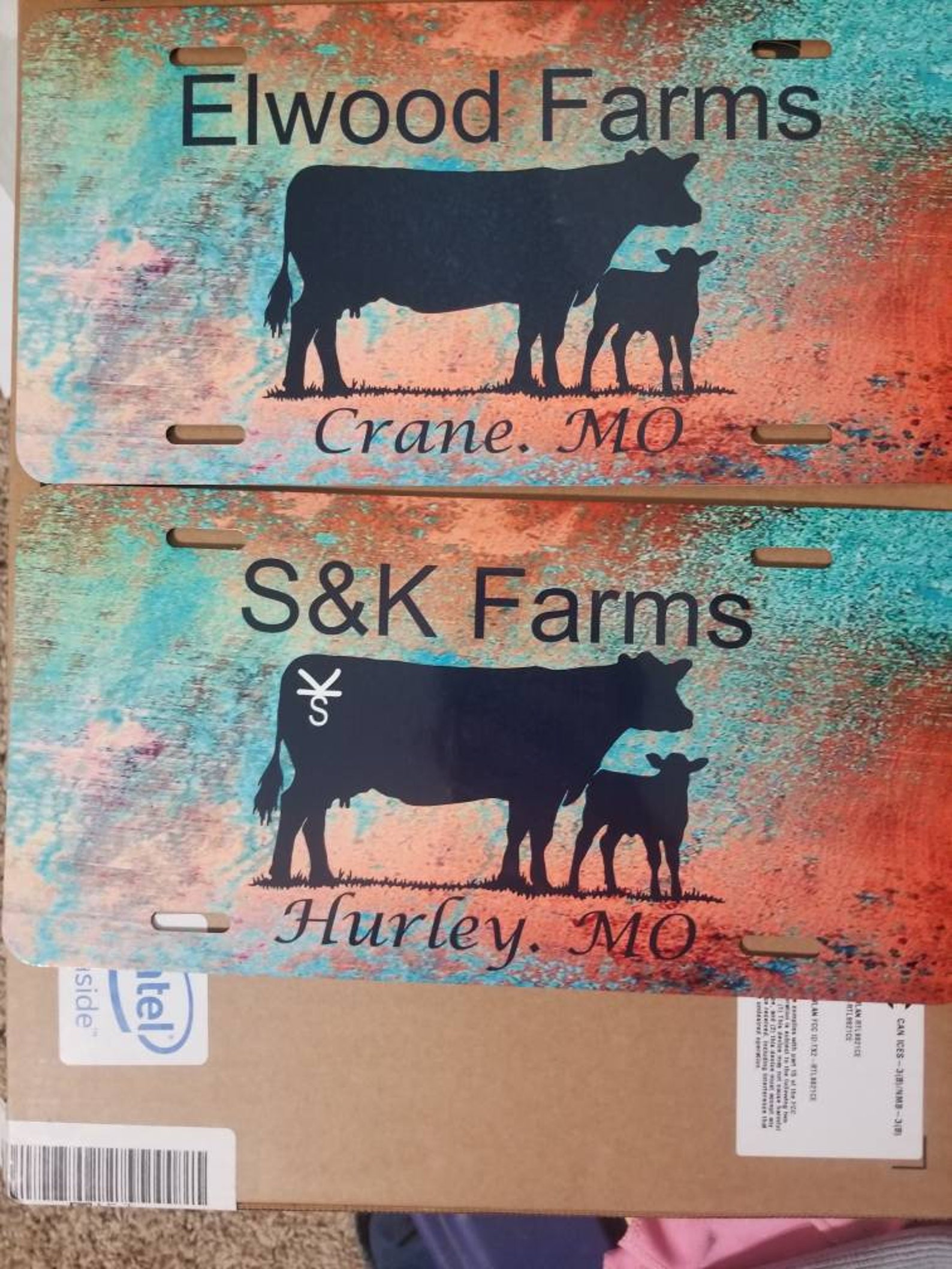 Custom Farm Name Patina License Plate - Etsy