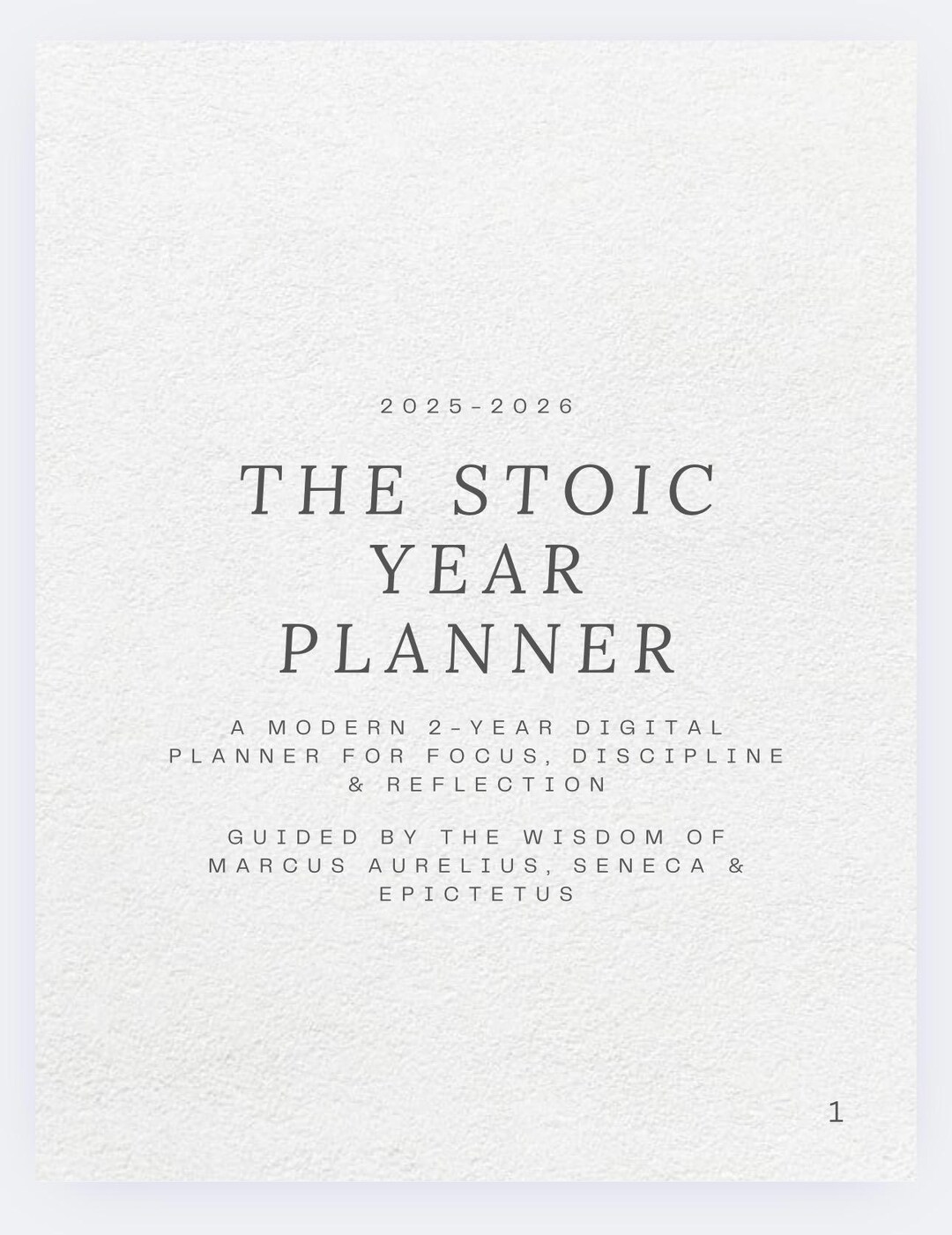 Stoic Planner 2025-2026 – Daily Journal, Quotes & Budget (printable PDF ...