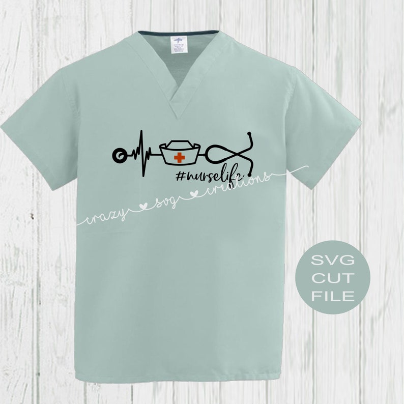 Nurse Life SVG nurselife Digital Cut File HTV Cut File | Etsy
