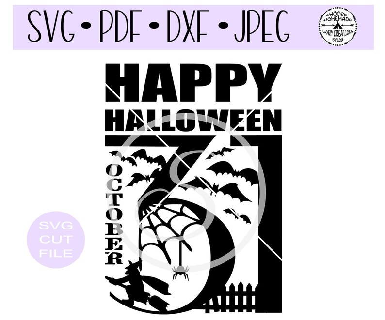 Happy Halloween October 31 SVG Digital Cut File for - Etsy