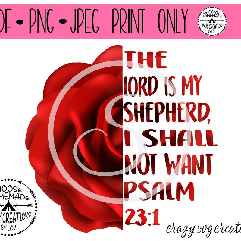 Psalm 23 Svg - Etsy