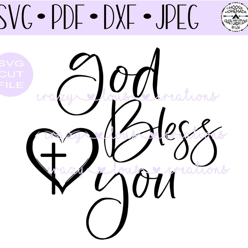 God Bless You - Etsy