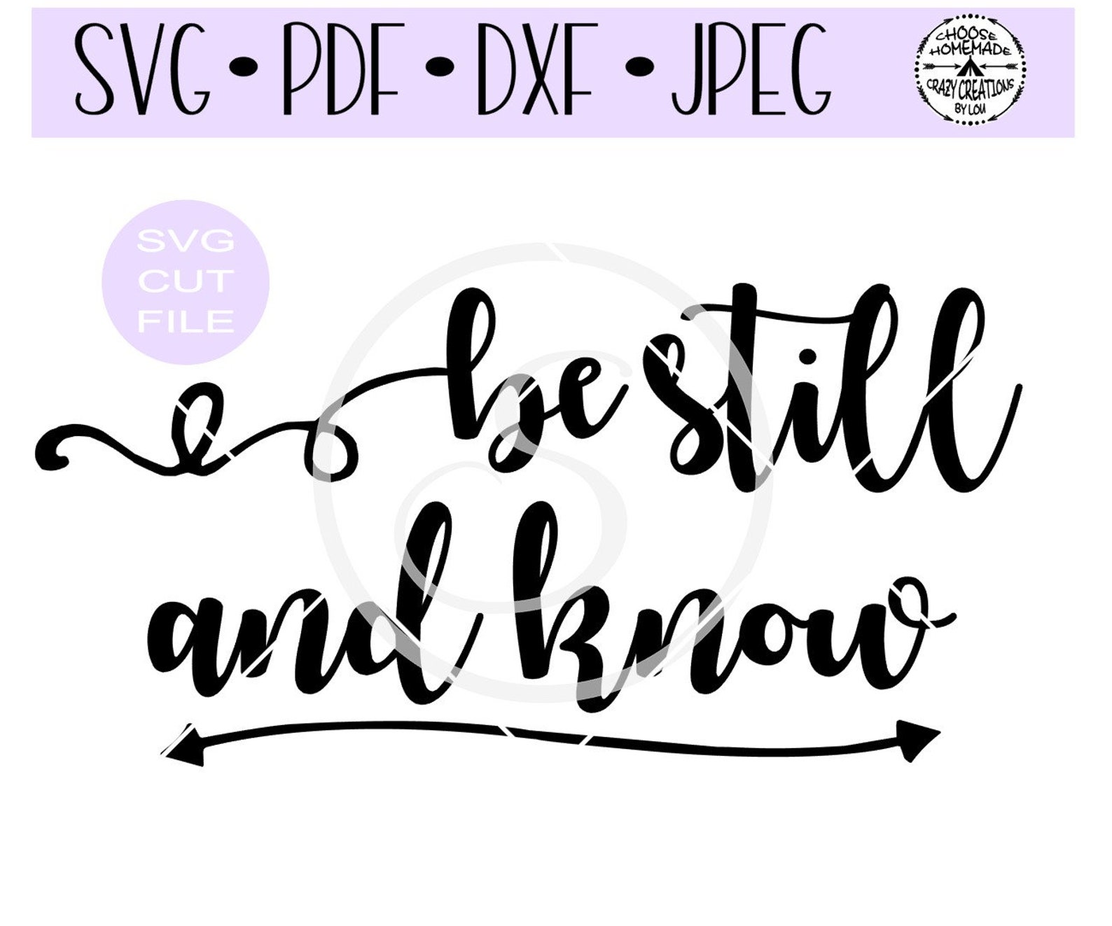 Be Still and Know SVG Digital Cut File for - Etsy