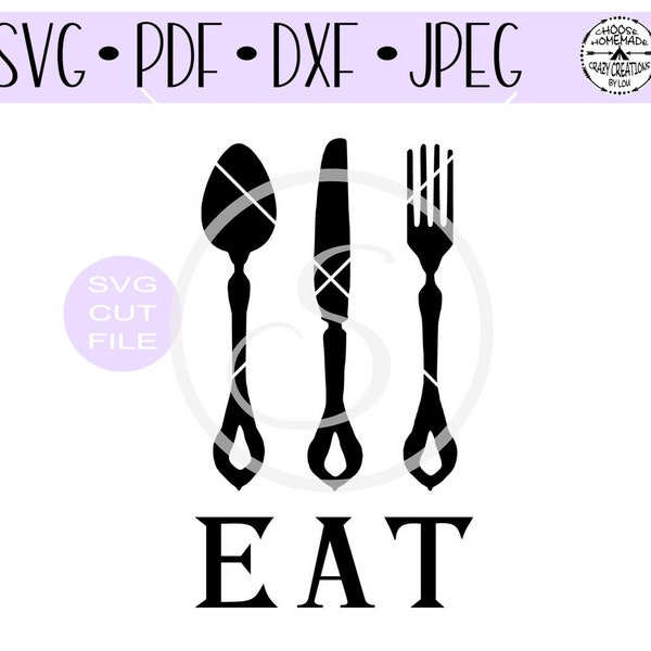 Spoon Fork Knife Decals - Etsy