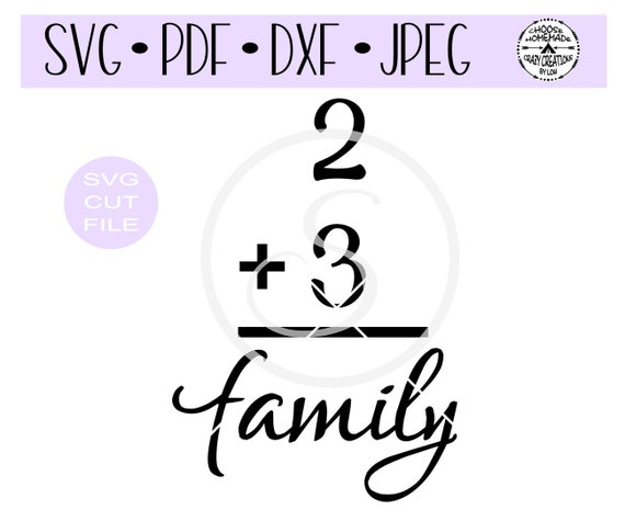 Family Math Includes All Numbers for Many Combinations Digital | Etsy