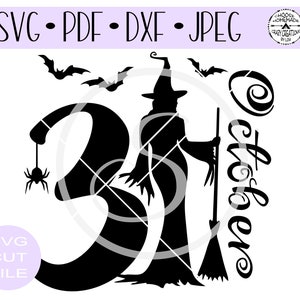 October 31 Halloween SVG | Digital Cut File | HTV Cut File | Vinyl ...