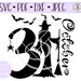 October 31 Halloween SVG | Digital Cut File | HTV Cut File | Vinyl ...