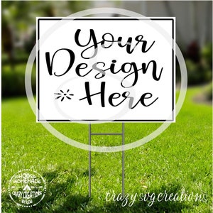 Yard Sign Mock up | Yard Sign Mockup | Jpeg | PDF | PRINT ONLY | - Etsy