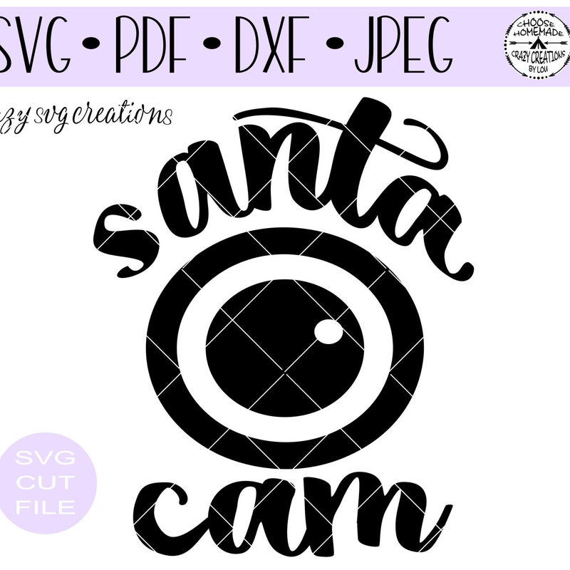 Santa Cam Svg - Etsy