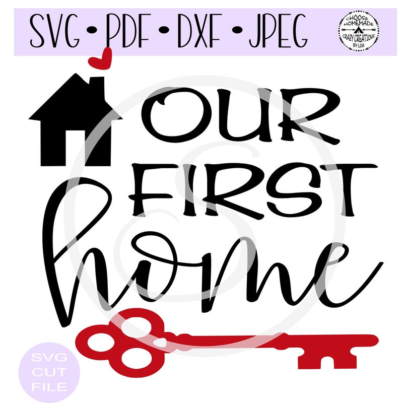 First Home Svg - Etsy