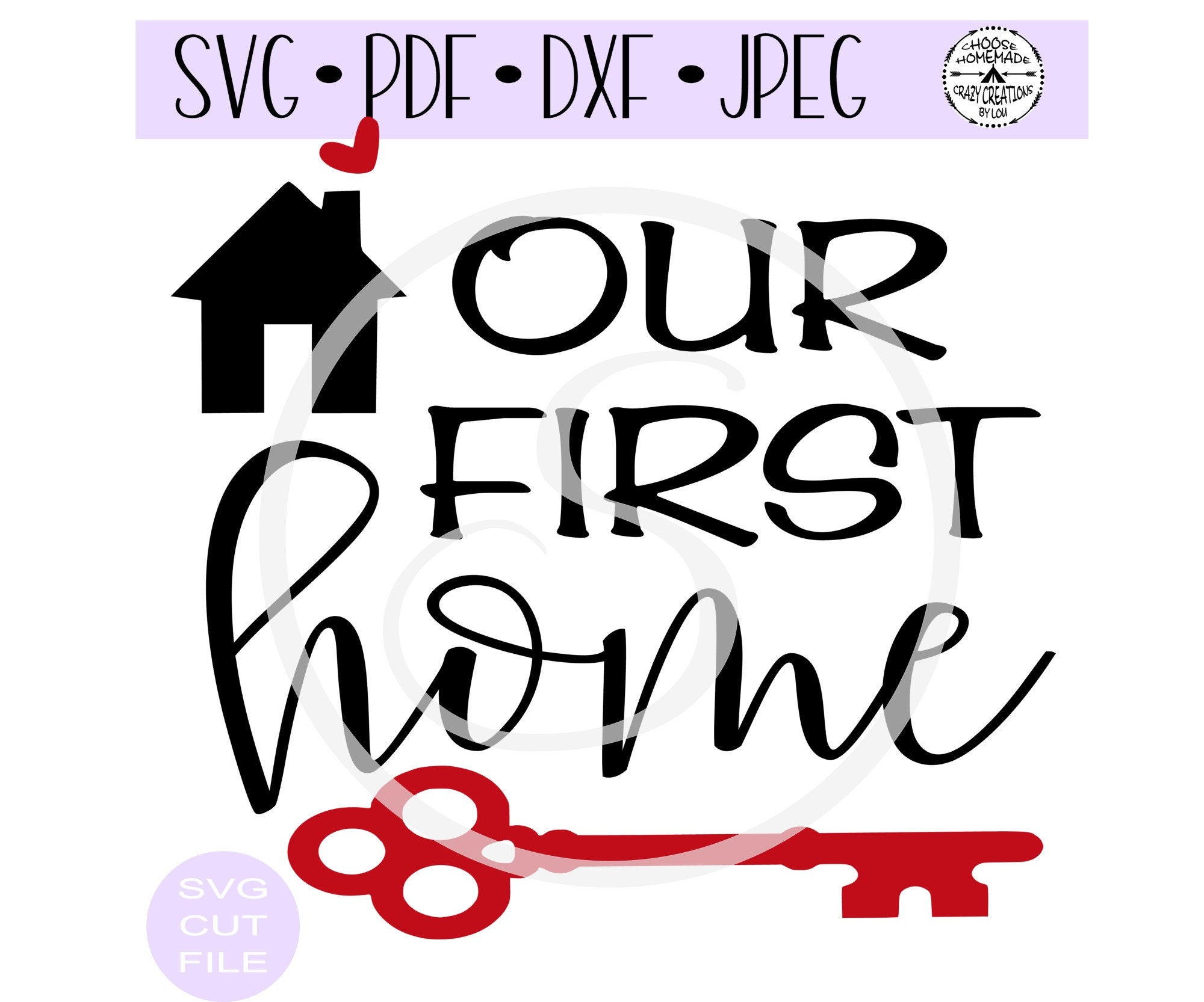 Our First Home SVG Digital Cut File HTV Cut File Vinyl - Etsy