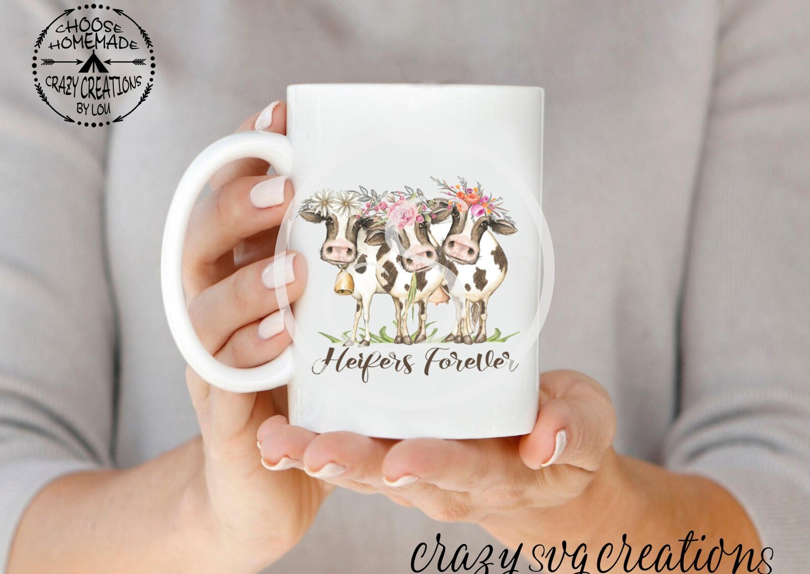 Heifers Forever Cute Cow Friends PRINT ONLY Jpeg PNG - Etsy