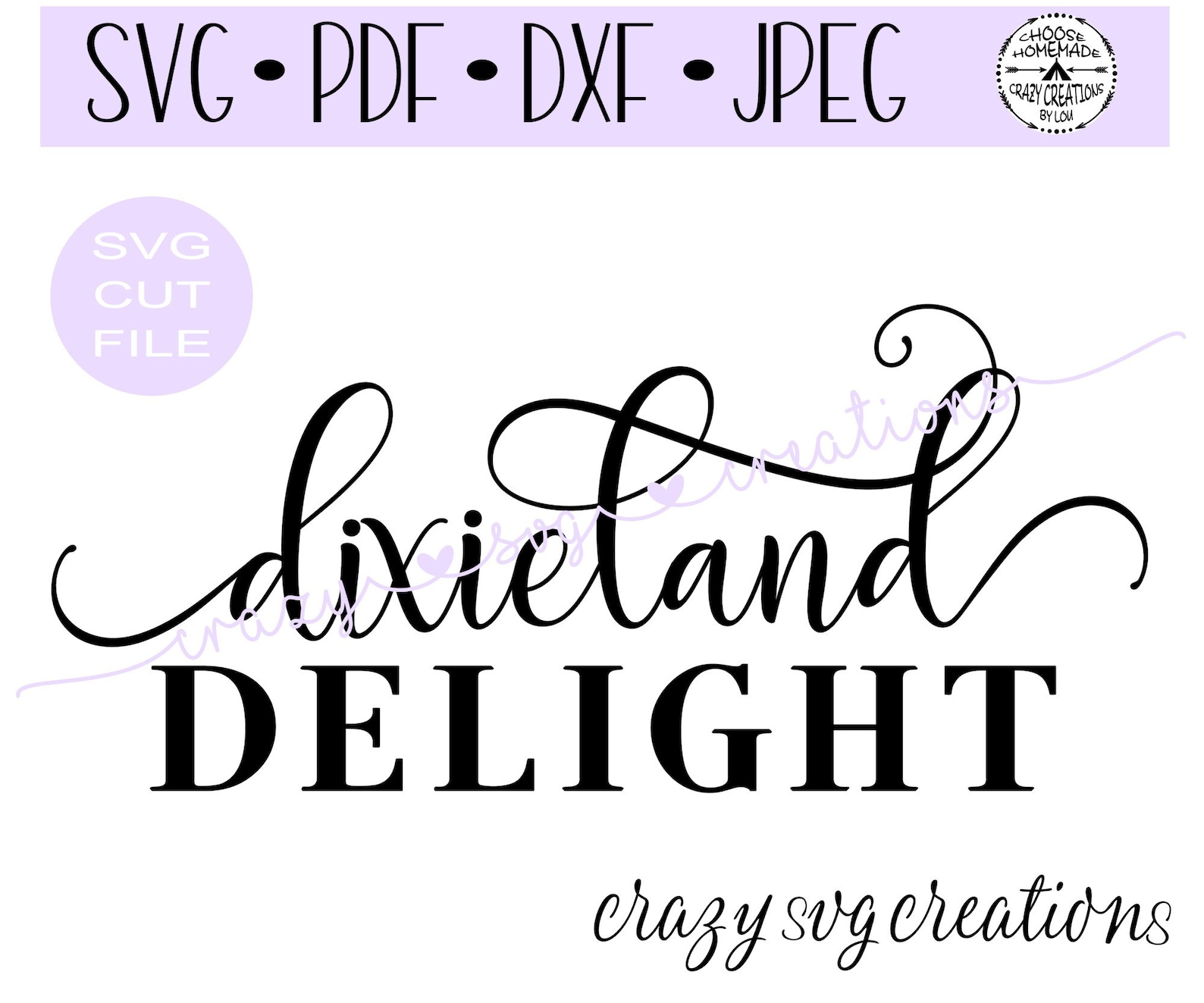 Dixieland Delight SVG Digital Cut File HTV Cut File - Etsy