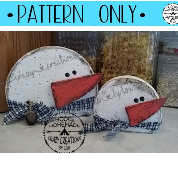 Wooden Snowman Patterns - Etsy