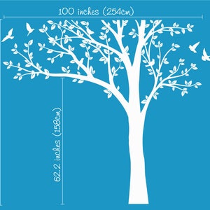 Large Tree Wall Decal Huge Tree Wall Decals Wall Mural Stickers Nursery ...
