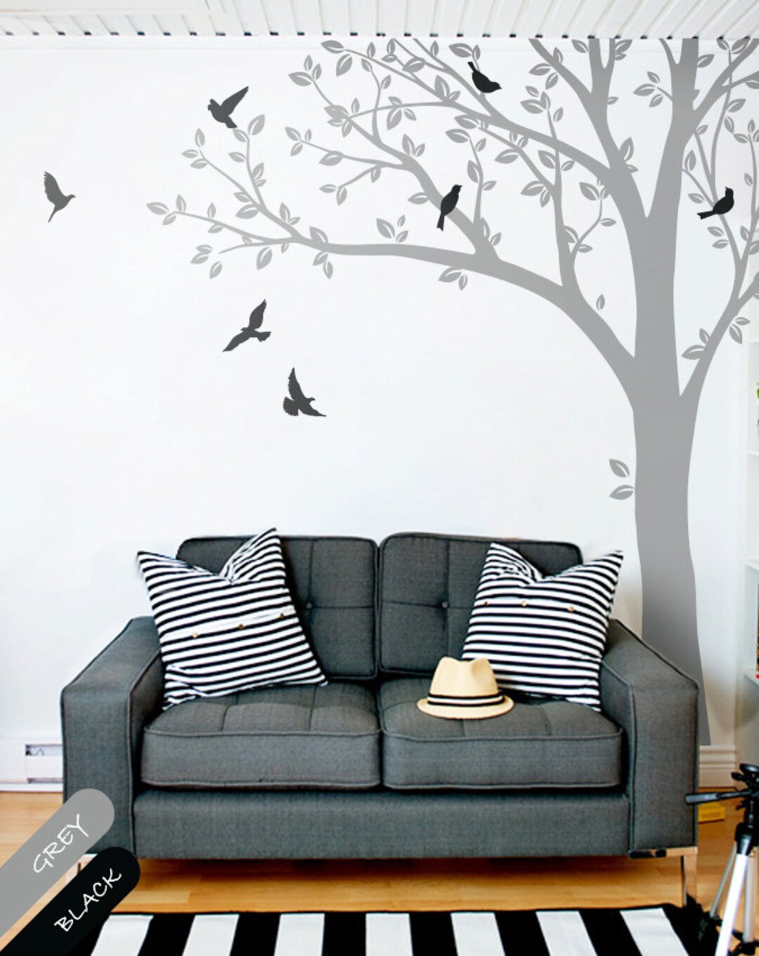 Huge Tree Wall Decal Wall Decals Mural Stickers Huge Nursery Tree With ...