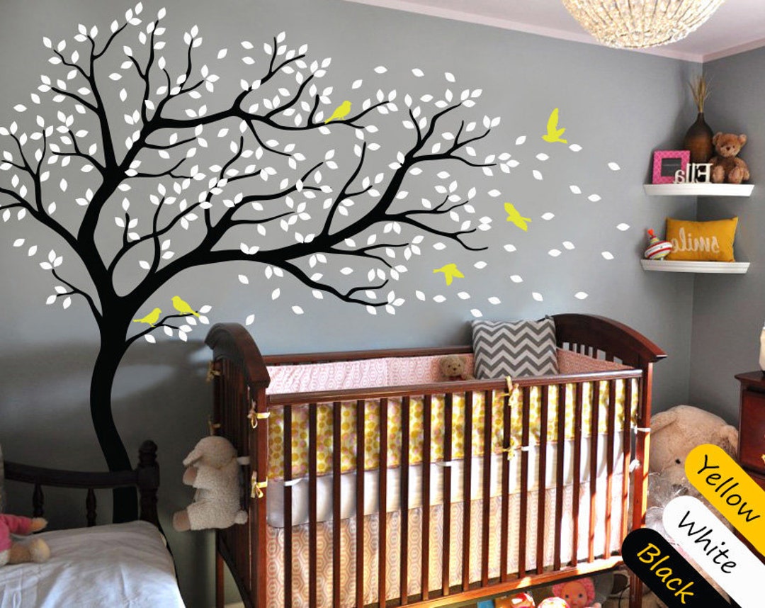 Large Tree Wall Decal Huge Tree Wall Sticker Wall Mural Sticker Kids ...