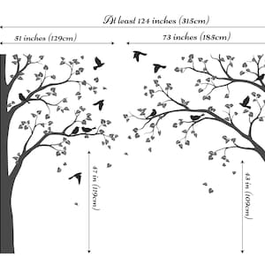 Large Tree Decal Wall Mural Huge Tree Wall Decal Wall Art Stickers Wall ...