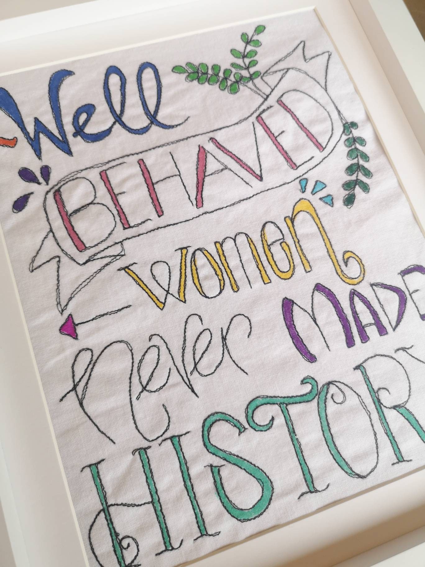 Fabric Word Art Fabric Picture Watercolour Art Home - Etsy