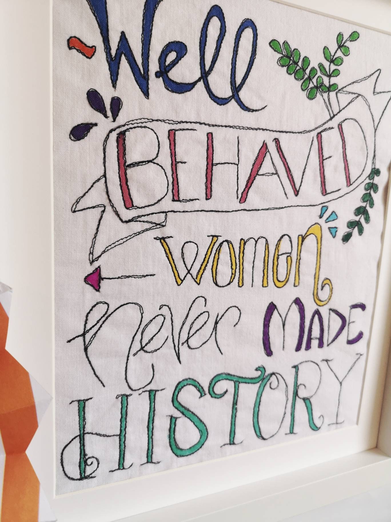 Fabric Word Art Fabric Picture Watercolour Art Home - Etsy