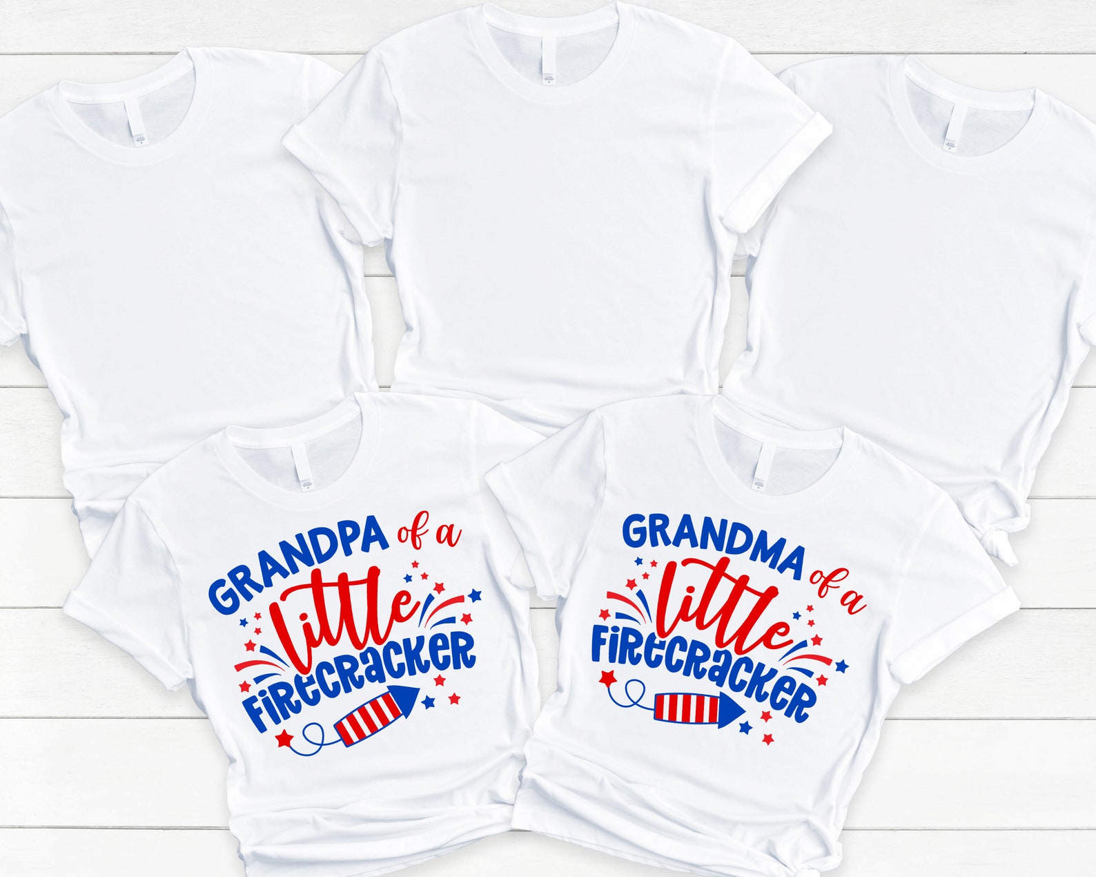 Little Firecracker Family Shirts 4th of July Birthday, Independence Day ...