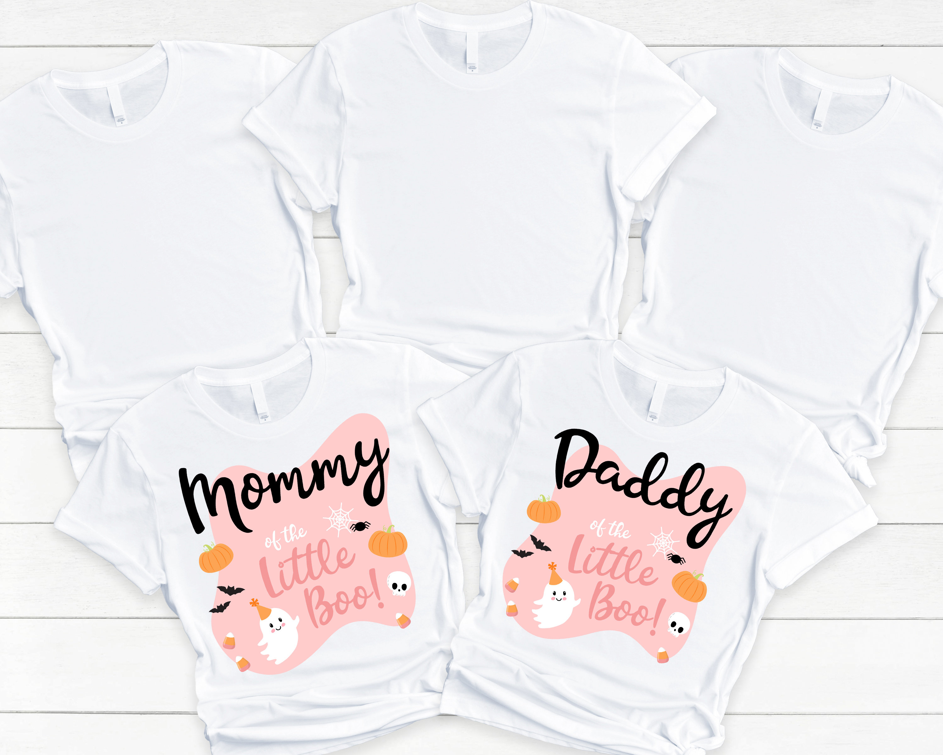Little Boo is Almost Due Family Shirts - Halloween Baby Shower Girl ...