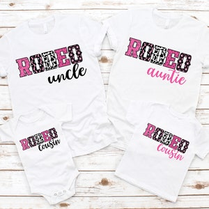 Rodeo Cowgirl Birthday Family Shirts - Hot Pink Cowgirl Birthday, Pink ...