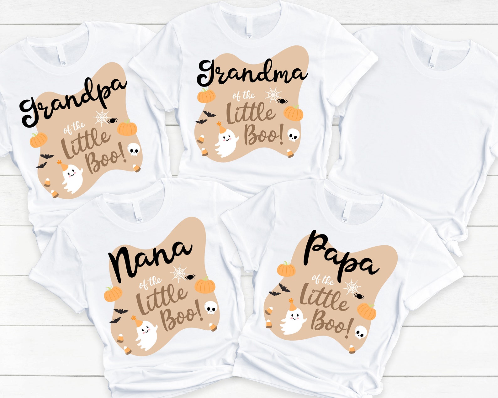 Little Boo is Almost Due Family Shirts - Halloween Baby Shower, Gender ...