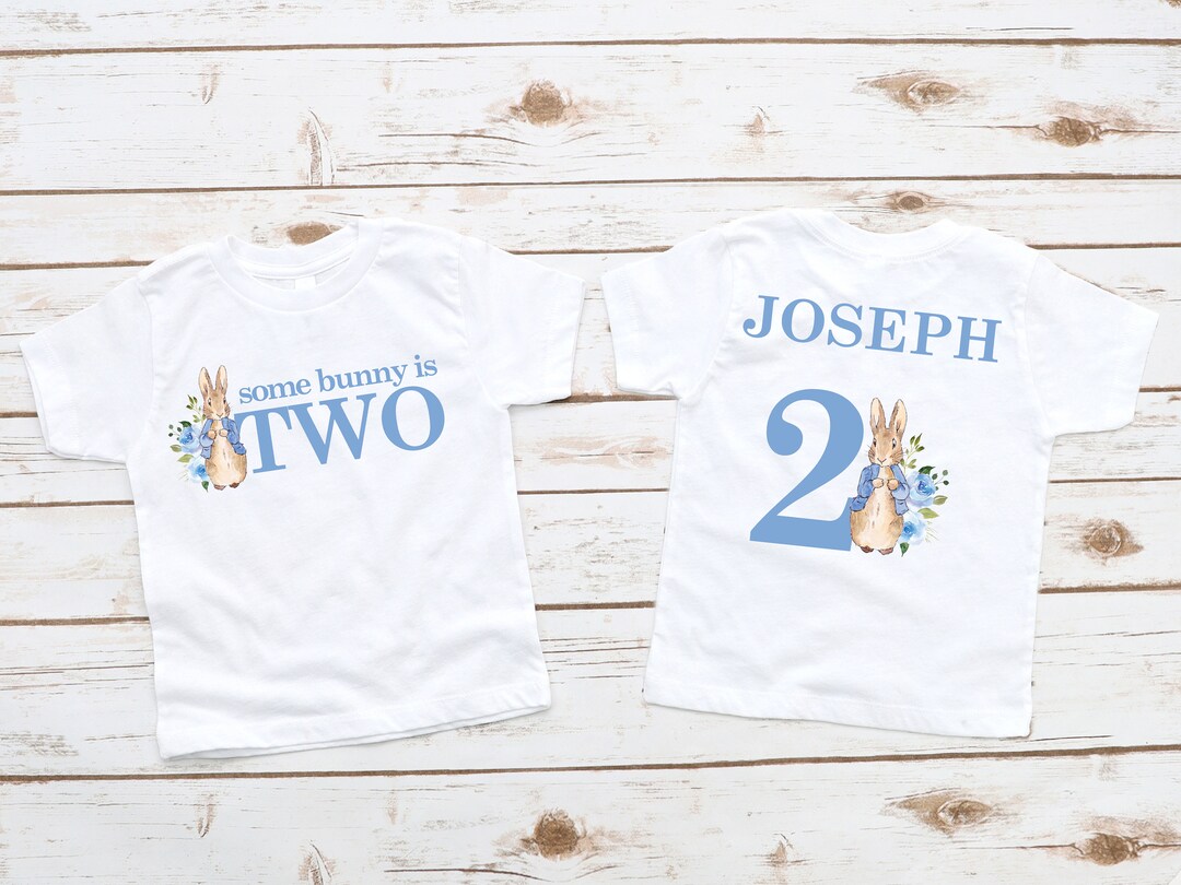 Peter Rabbit 2nd Birthday Boy Shirt - Second Birthday, Bunny Rabbit ...