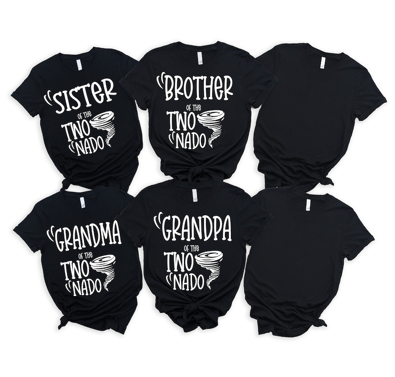 TWO Nado Birthday Family Shirts 1st Birthday Boy Tornado - Etsy