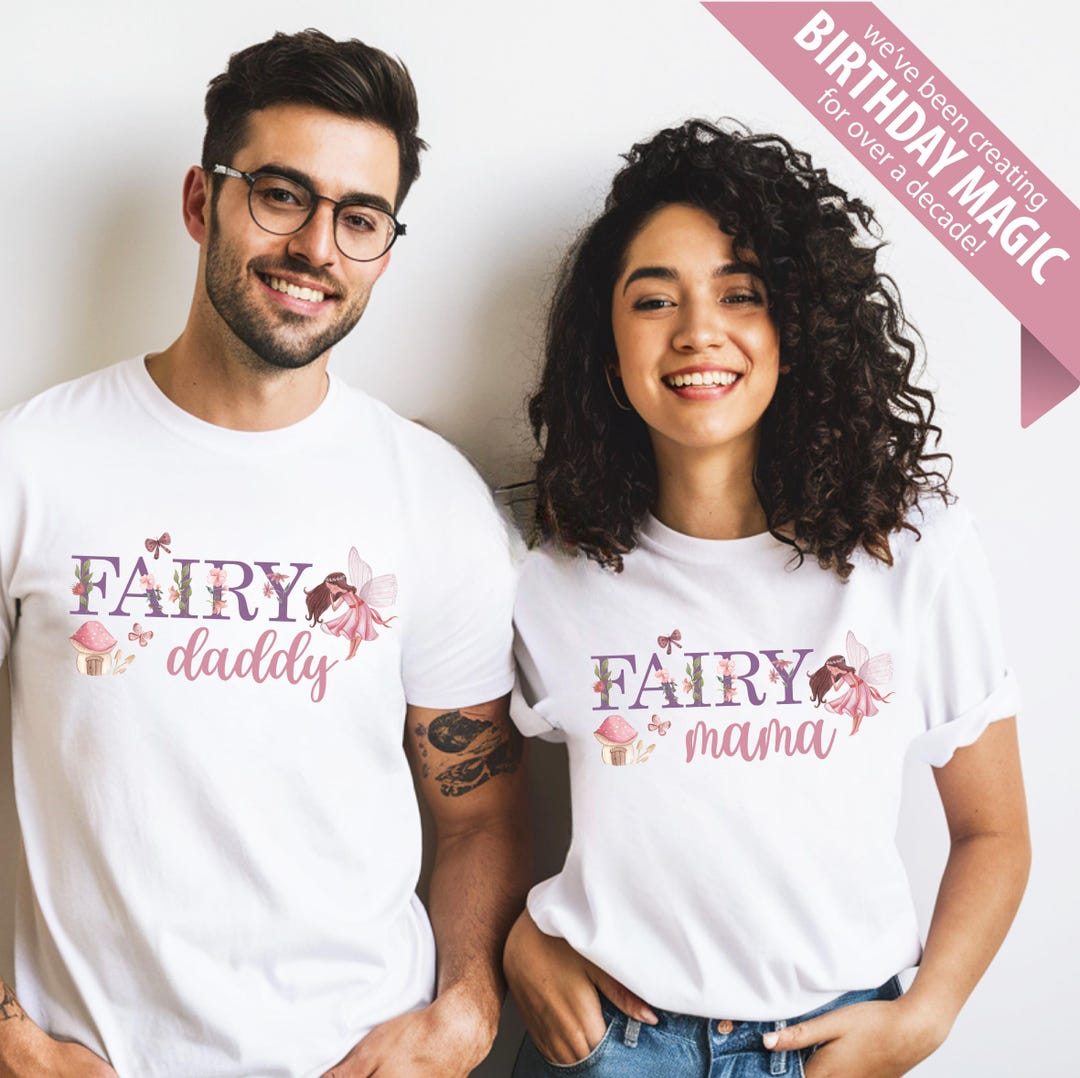 Fairy Birthday Family Shirts - Fairy First Birthday, Pink Purple, Mom ...