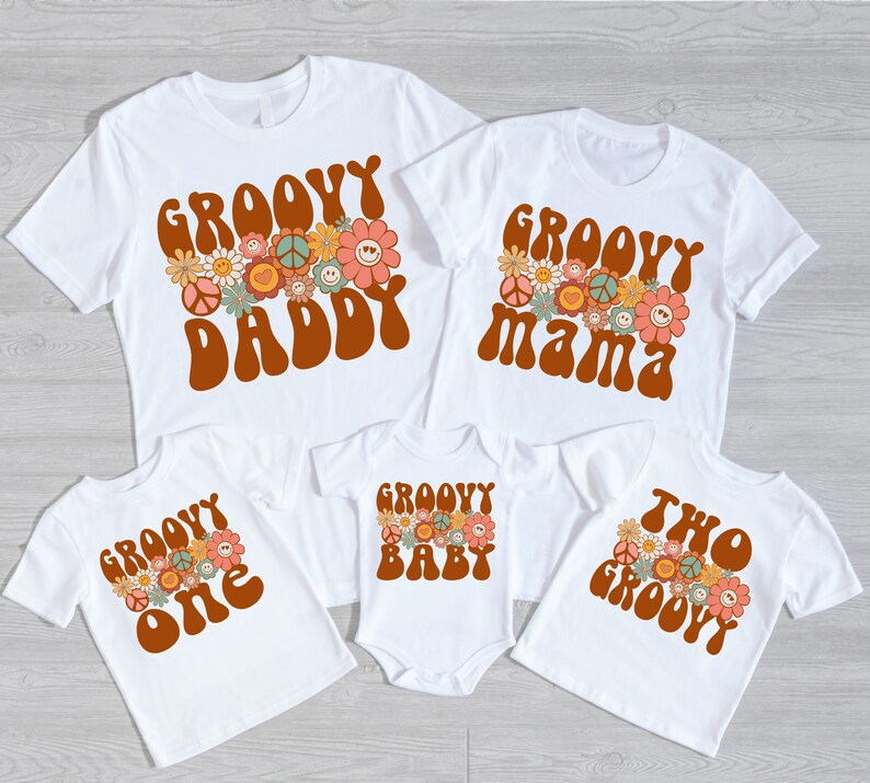 Groovy Retro Family Shirts Birthday or Baby Shower Groovy - Etsy