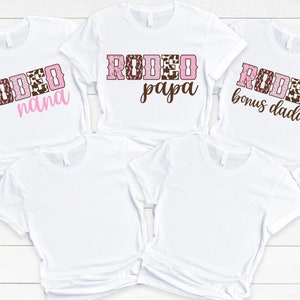 Rodeo Cowgirl Birthday Family Shirts - Light Pink Cowgirl Birthday ...