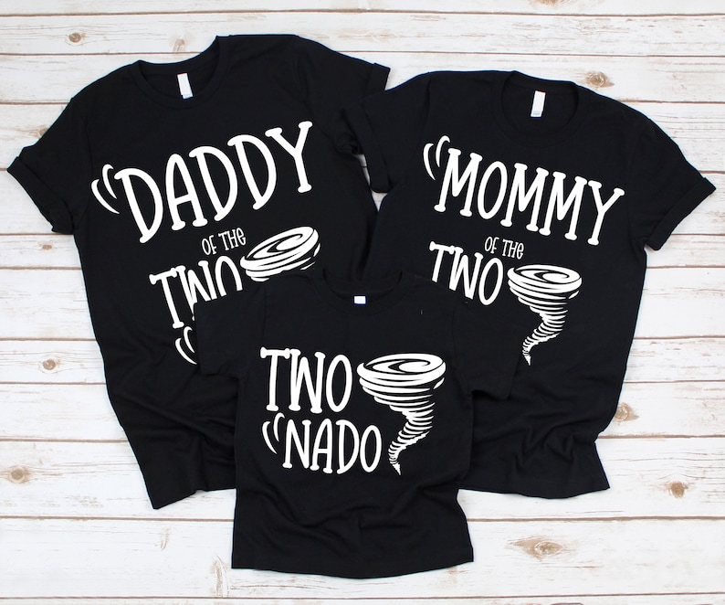 TWO Nado Birthday Family Shirts 1st Birthday Boy Tornado - Etsy