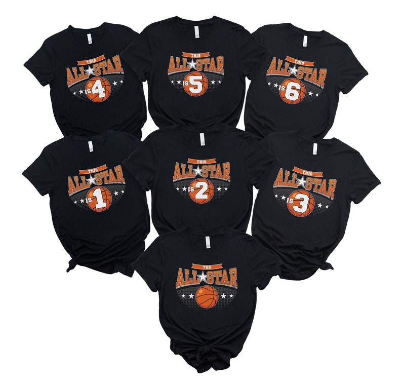 All Star Basketball Birthday Boy Shirts Sports Birthday - Etsy